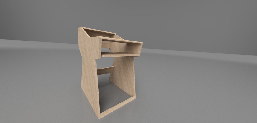 Trinity Desk Designs Recording and Production Desk EX Sidecar 20u Rack ...