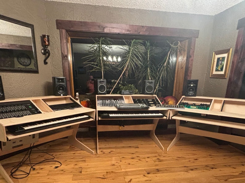 Trinity Desk Designs Recording Studio Desk 2 8 Space Rack Bays - Etsy