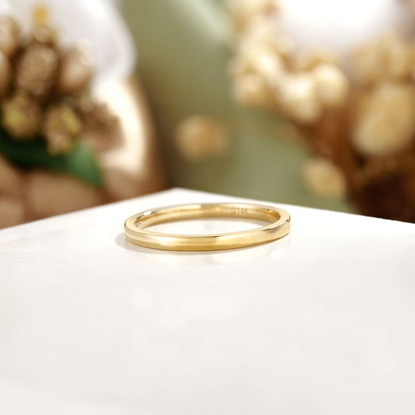 Gold Wedding Bands Simple - Etsy
