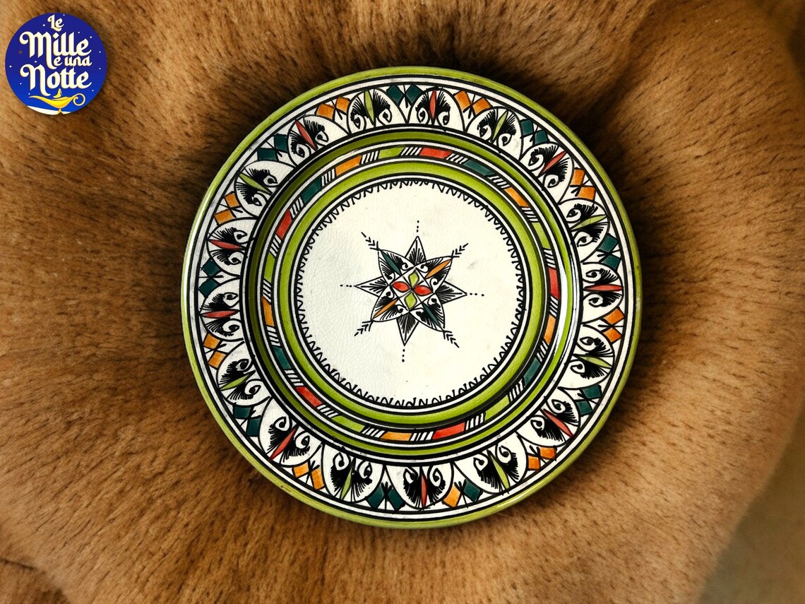 Moroccan Ceramic Plates Wall Decor Handmade Serving Plate Hand Painted ...