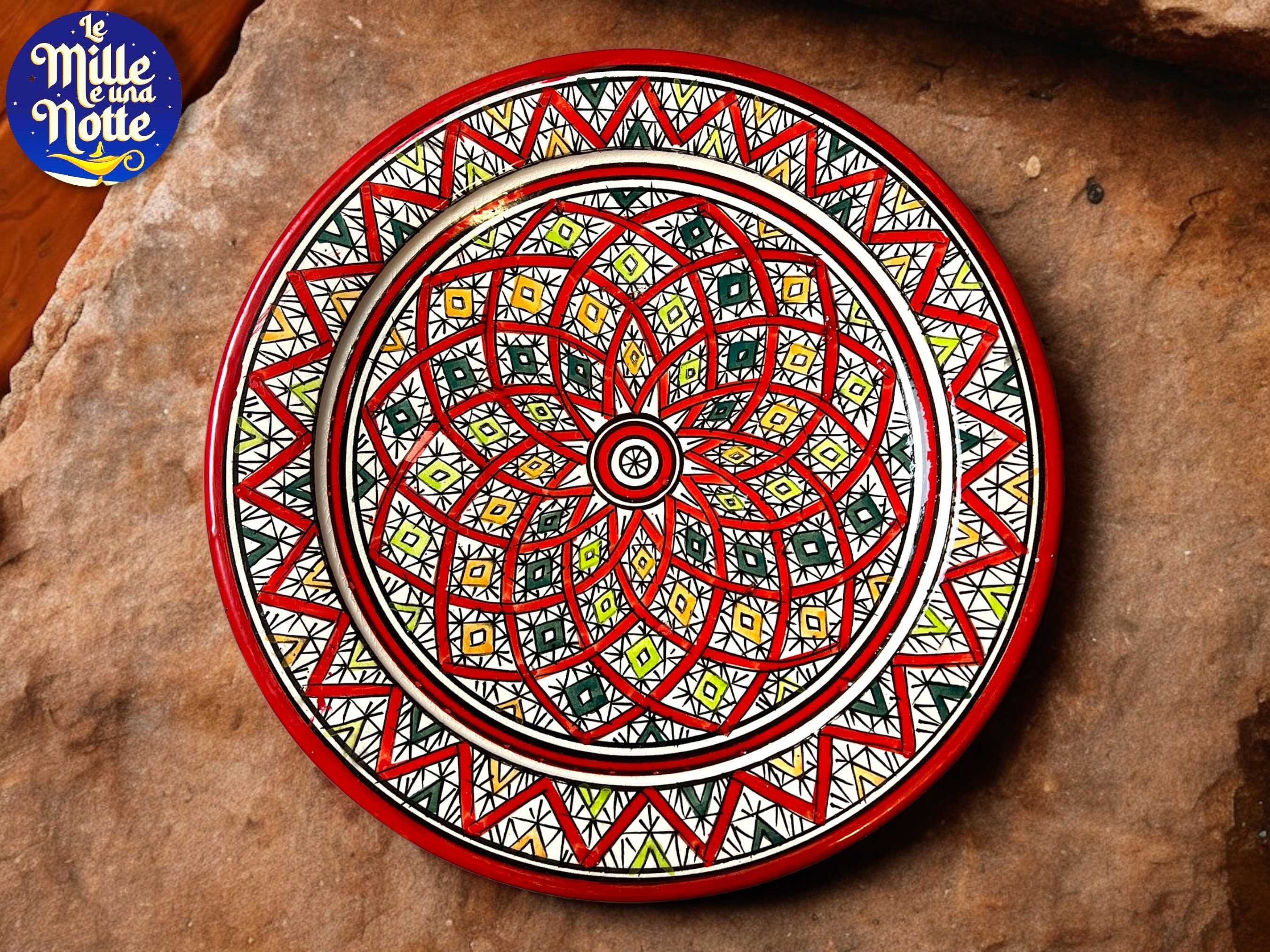 Moroccan Ceramic Plates Wall Decor Handmade Serving Plate Hand Painted ...