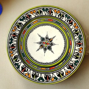 Moroccan Ceramic Plates Wall Decor Handmade Serving Plate Hand Painted ...