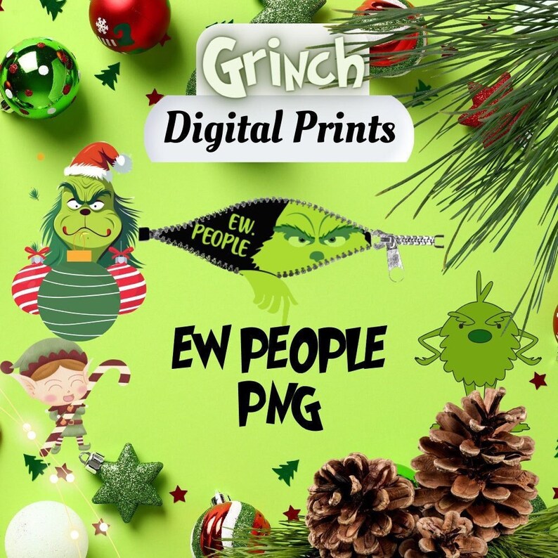 EW People PNG, Grinch Png, the Grinch, Grinch Digital Paper, Grinch ...