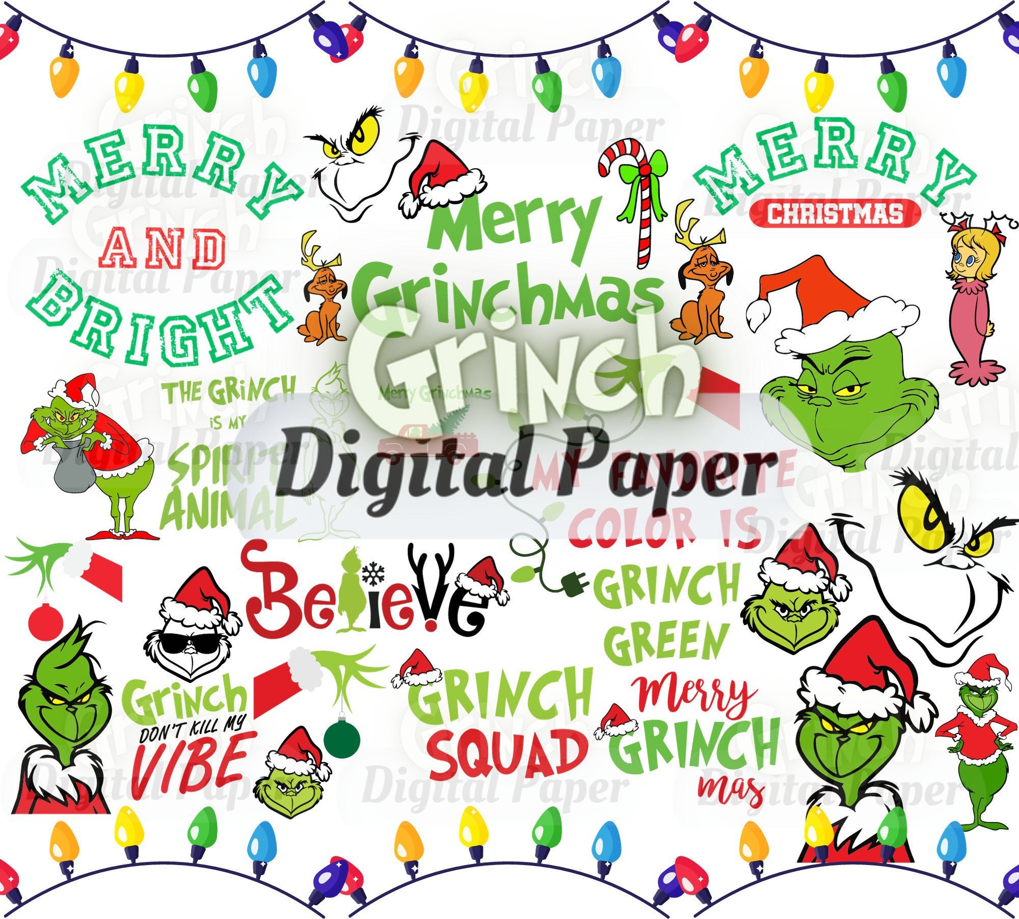 Grinch Tumbler Wrap PNG Grinch Digital Paper Grinch Prints - Etsy