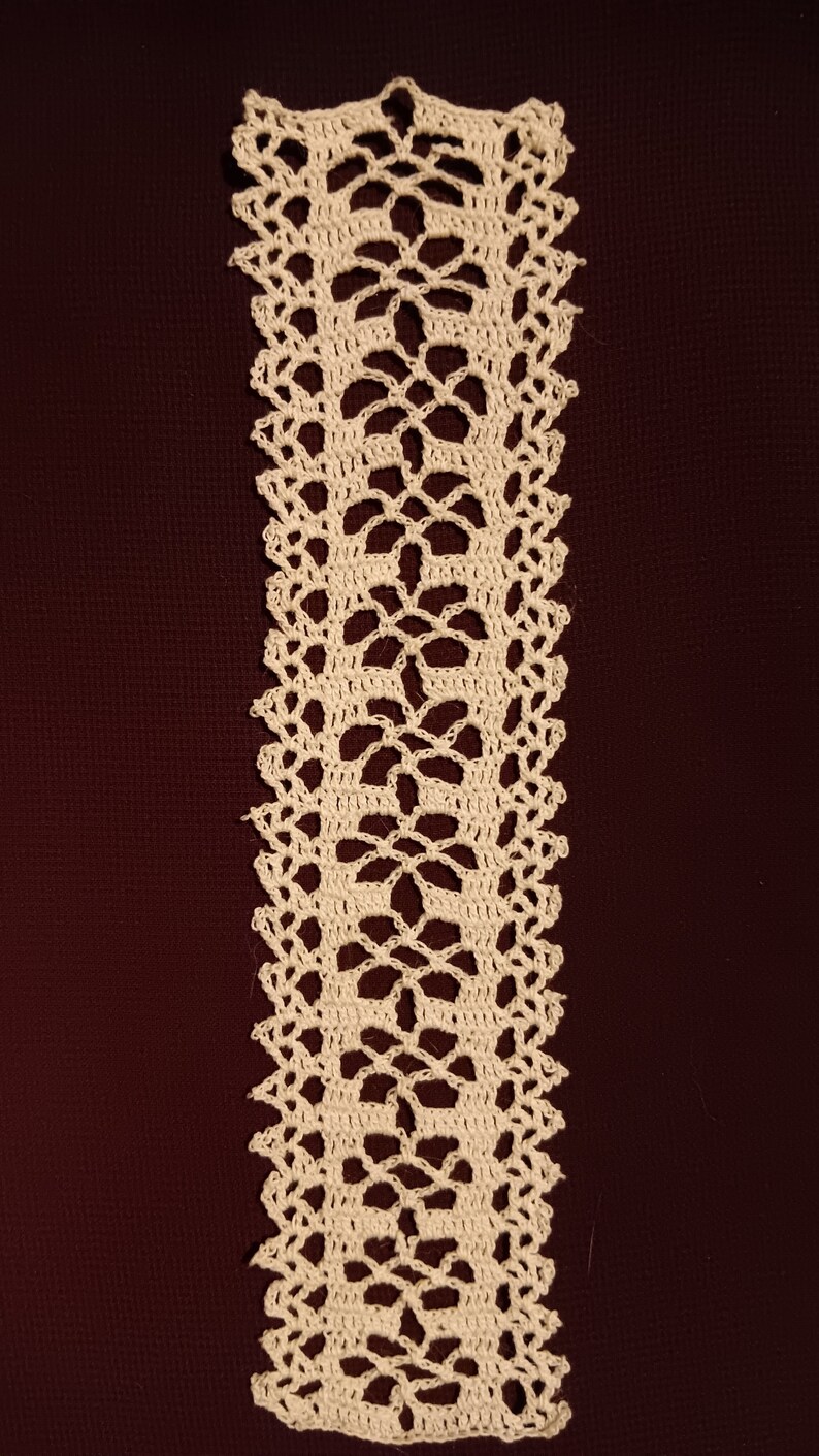 Dainty Lace Bookmark - Marguerite Edging - Etsy