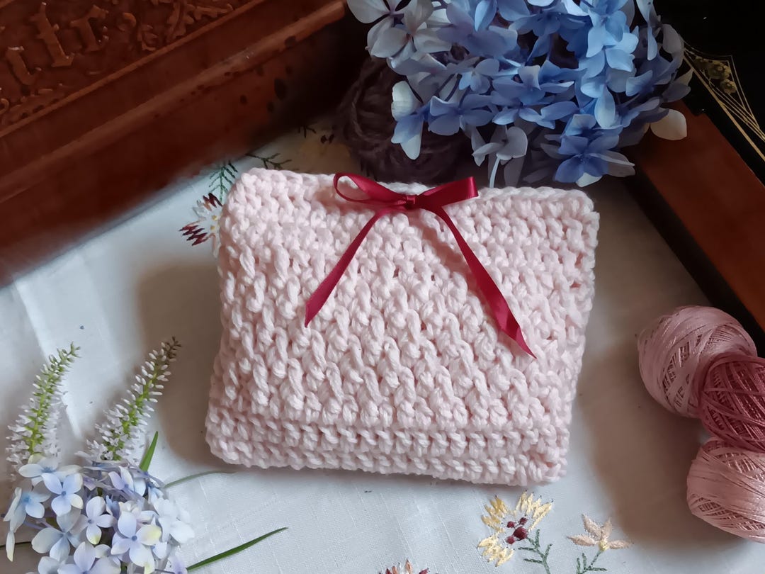 Square Pink Crocheted Rice Heat Bag - Etsy