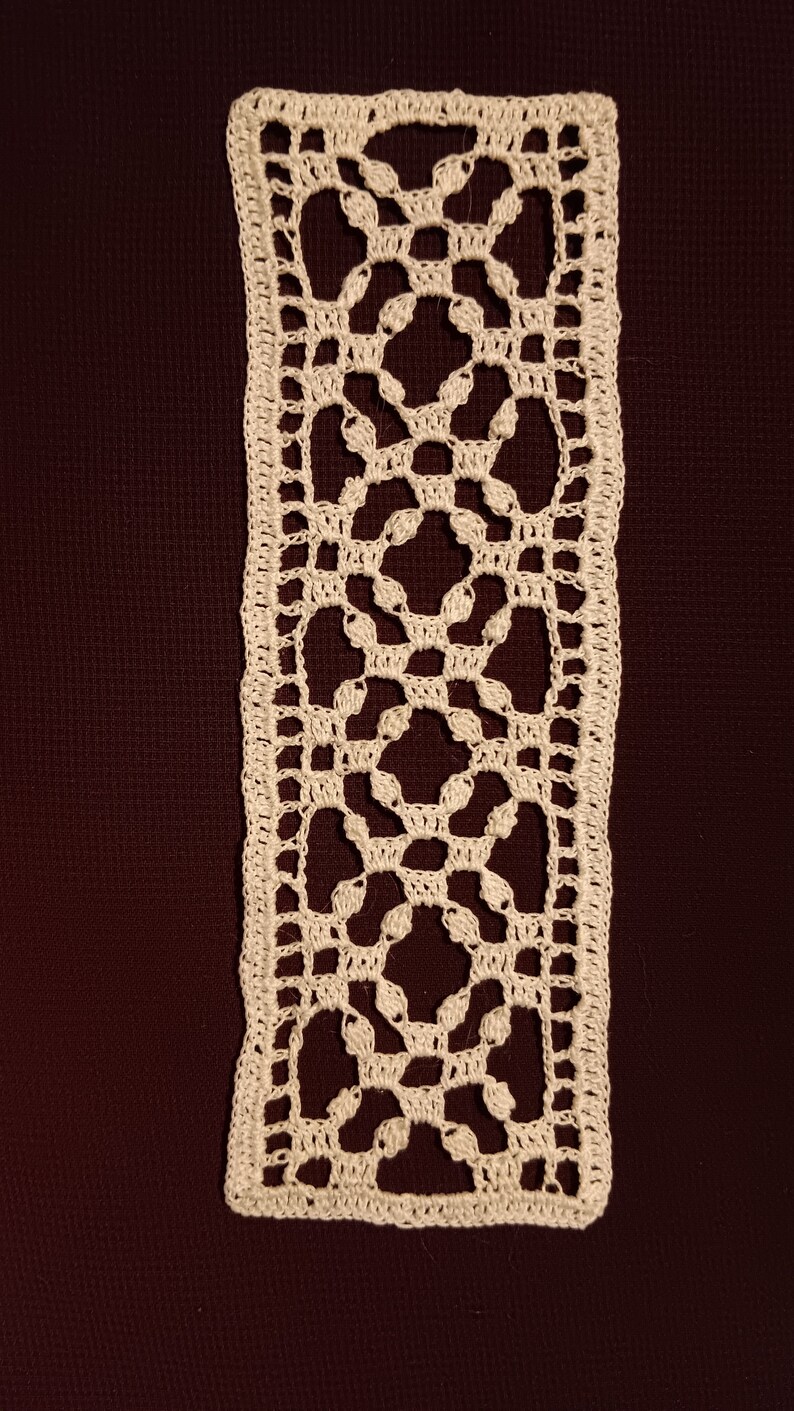 Dainty Lace Bookmark - Criss Cross Edging - Etsy