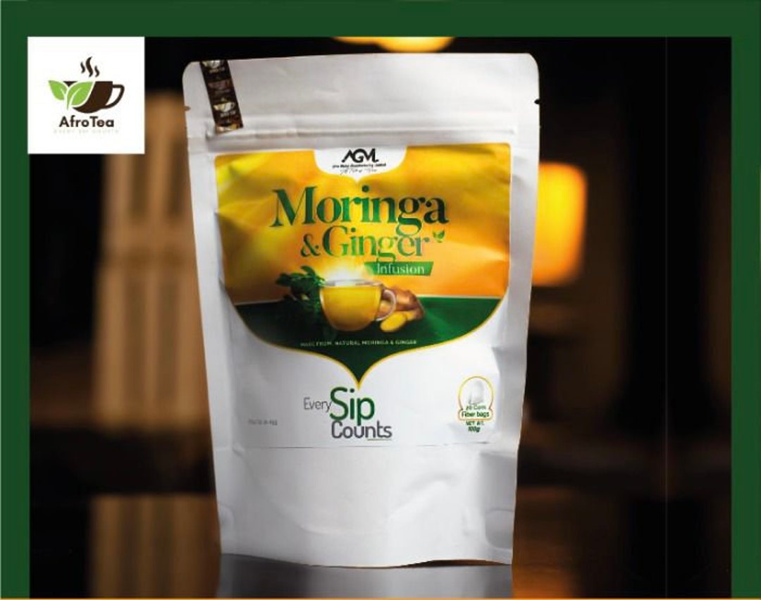 Moringa & Ginger Tea 100g - Etsy