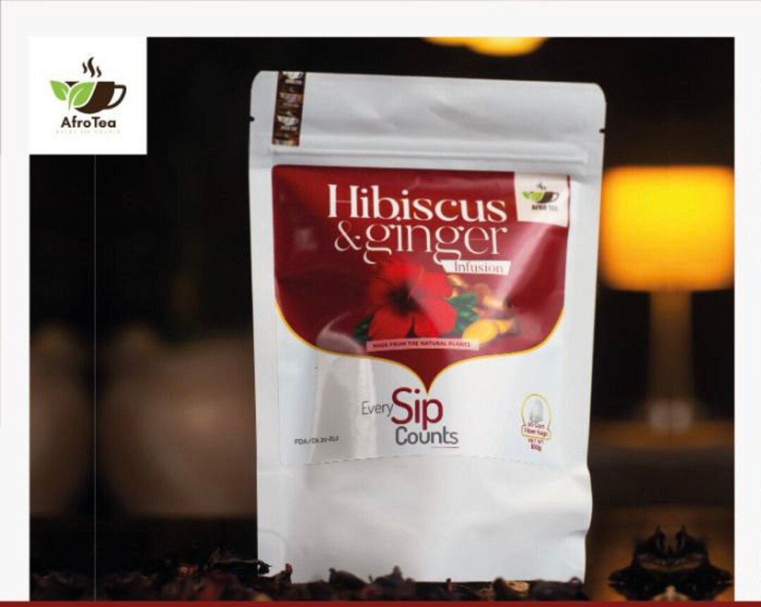 Hibiscus Ginger Tea 100g - Etsy