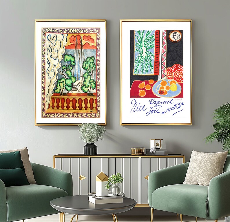 Set of 2 Henri Matisse Collection, Window in Tahiti and Nice Print ...