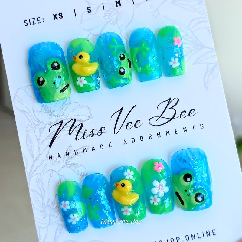 Frog Nails - Etsy