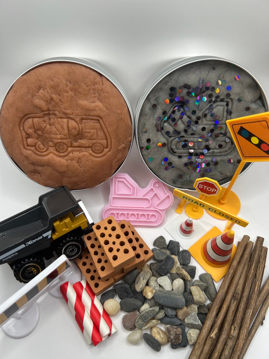 Homemade Playdough Digger Sensory Kit Small - Etsy