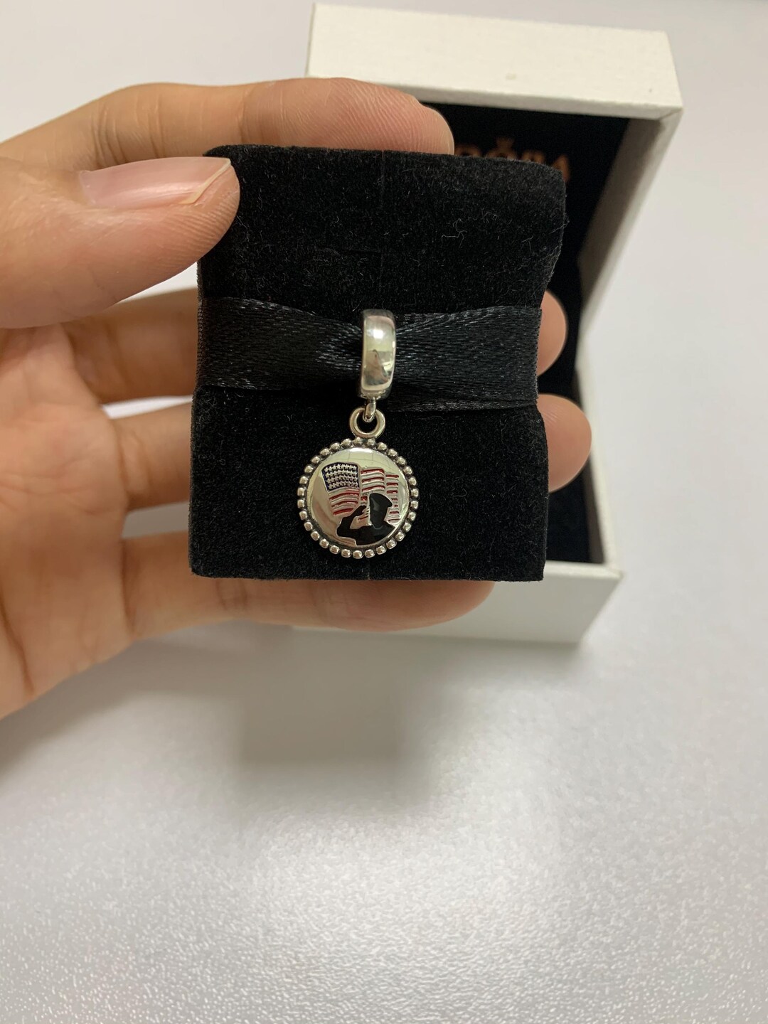 Pandora American Police Exclusive Travel Charm Pendant,s925 Sterling ...