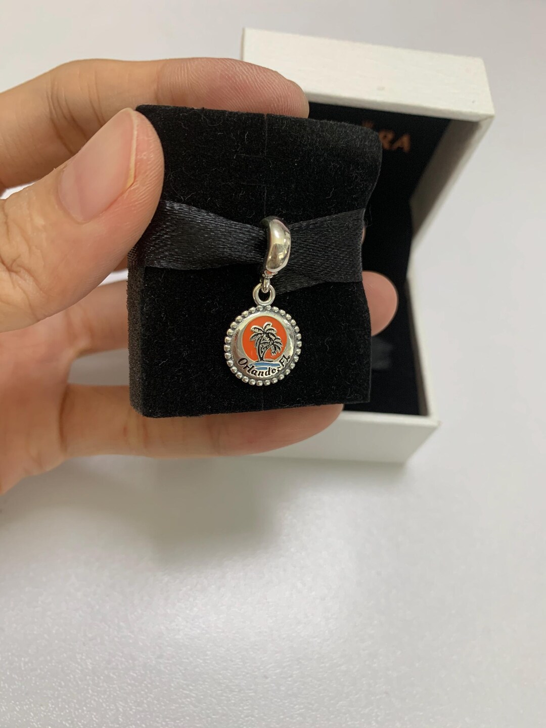 Pandora Orlando FL Exclusive Travel Charm Pendant,s925 Sterling Silver ...