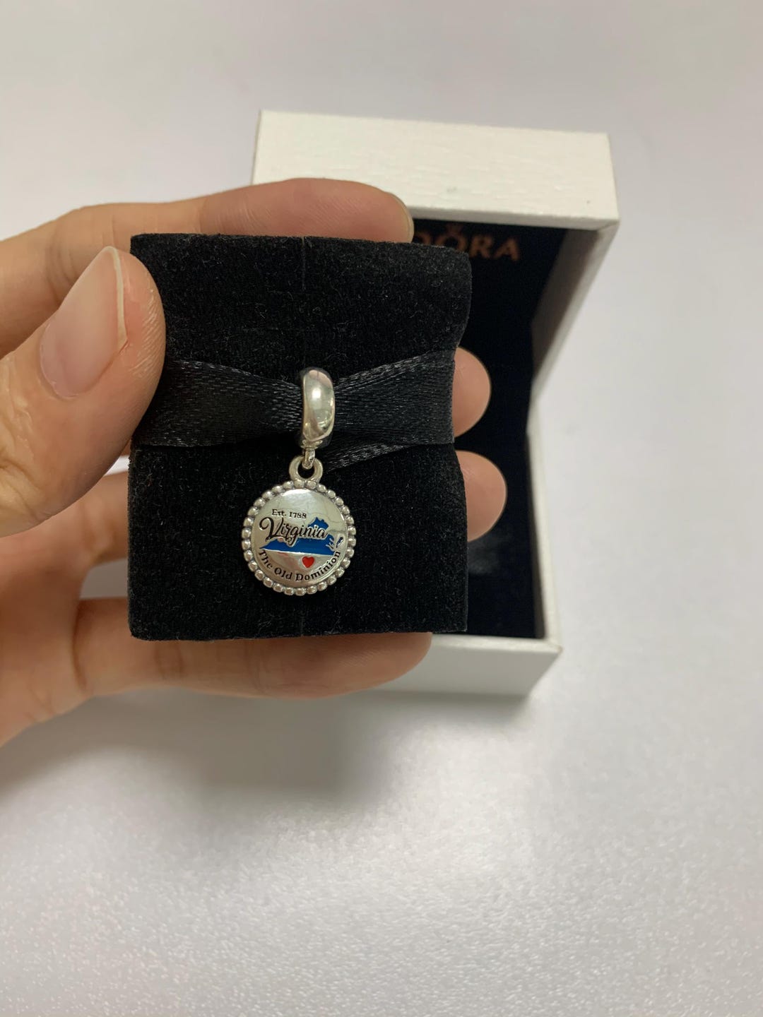 Pandora Virginia Map Exclusive Travel Charm Pendant,s925 Sterling ...