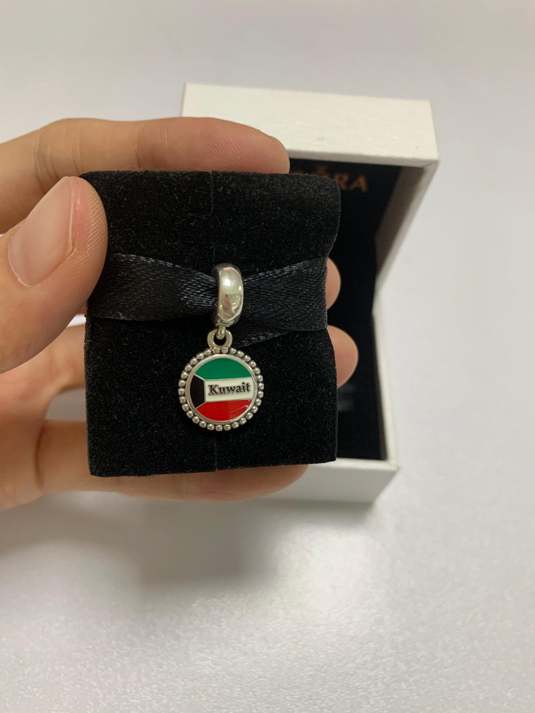 Pandora Kuwait Flag Exclusive Travel Charm Pendant,s925 Sterling Silver ...