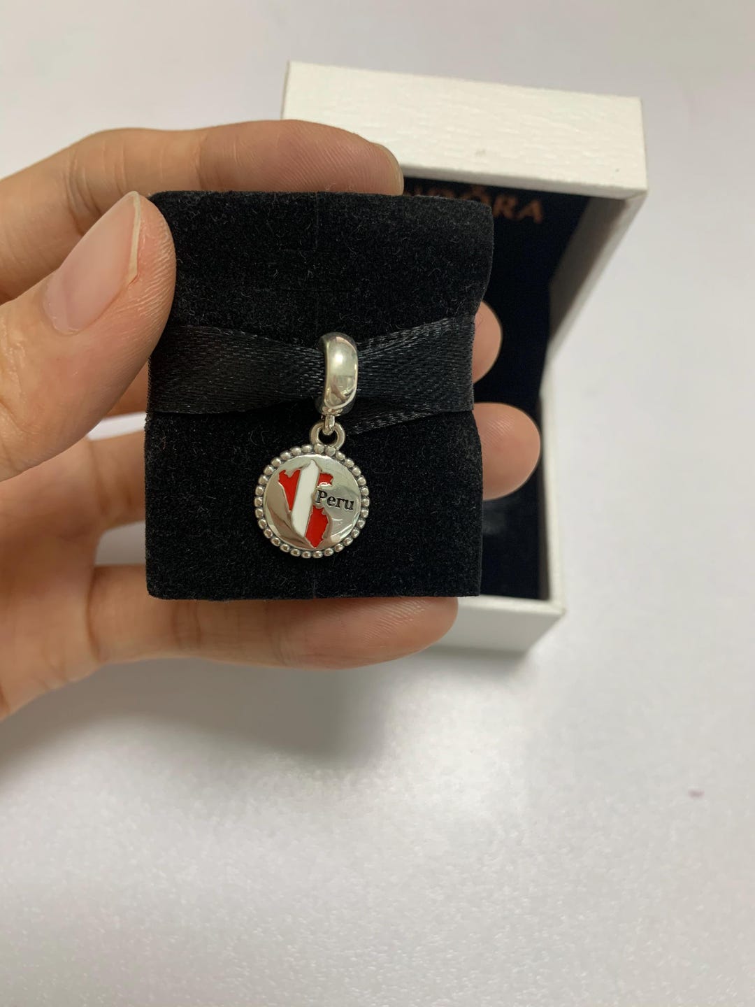 Pandora Peru Flag Map Exclusive Travel Charm Pendant,s925 Sterling ...
