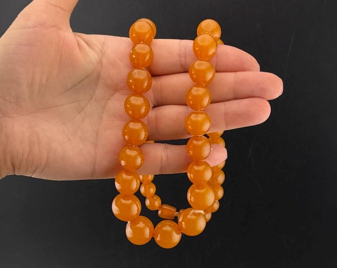 Vintage USSR Baltic Stone Beads. Kaliningrad. Honey Color. - Etsy
