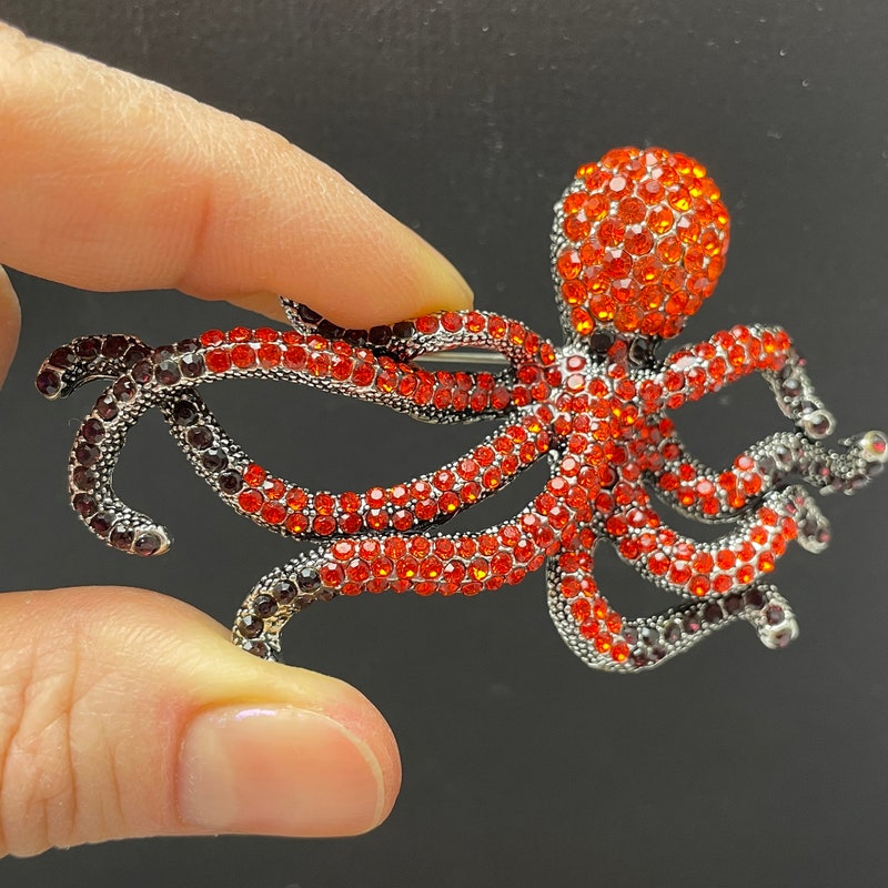 Octopus Brooch - Etsy