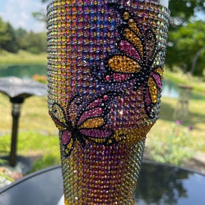 Yeti 35oz Rambler Volcano Butterfly Tumbler - Etsy
