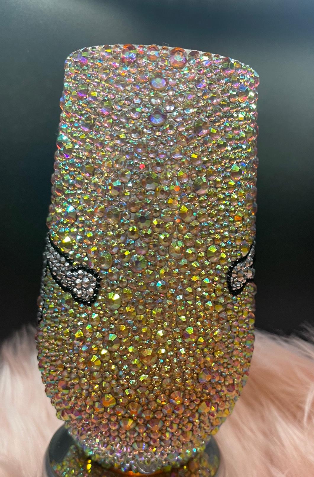 Grinch Bling Bling 17 Oz Wine Glass - Etsy