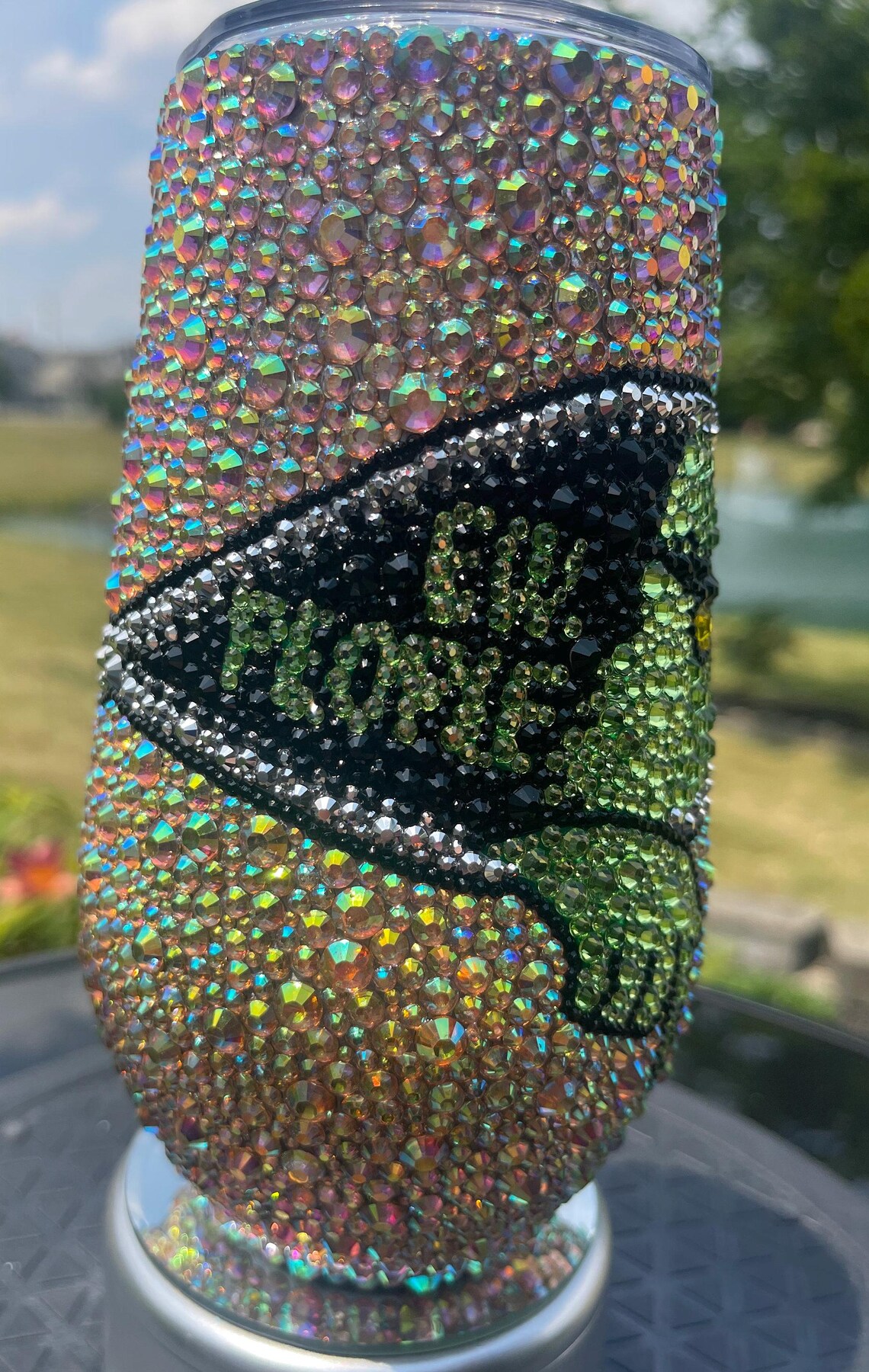 Grinch Bling Bling 17 Oz Wine Glass - Etsy