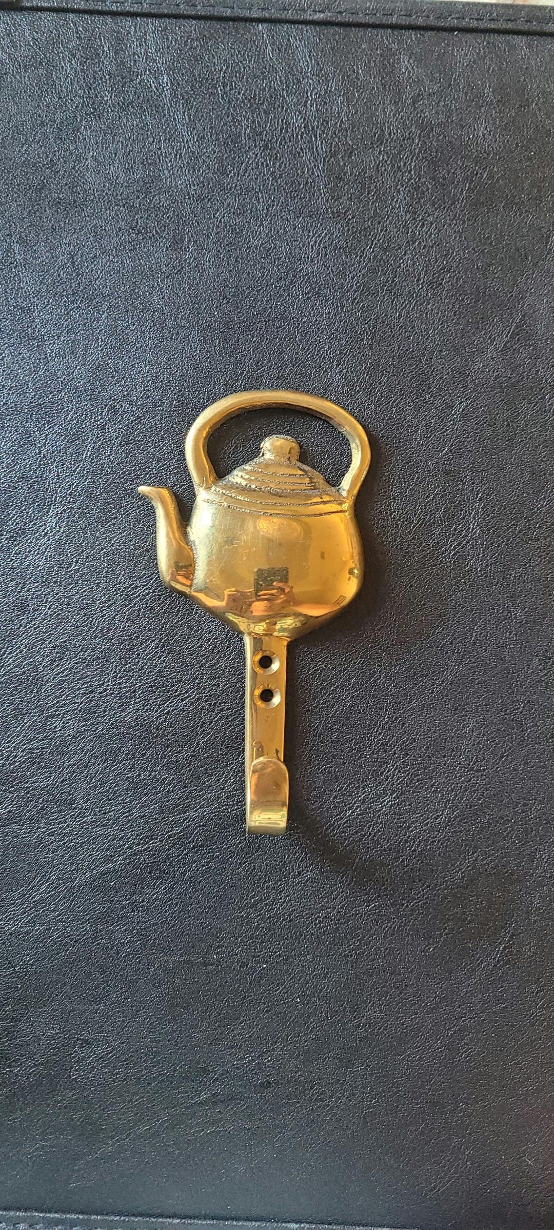 Vintage Solid Brass Teapot/tea Kettle Hook for Towels Robes Aprons New ...