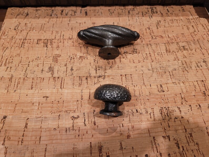 Vintage Cast Iron Knobs for Furniture and Cabinets-2 Different Designs - Etsy