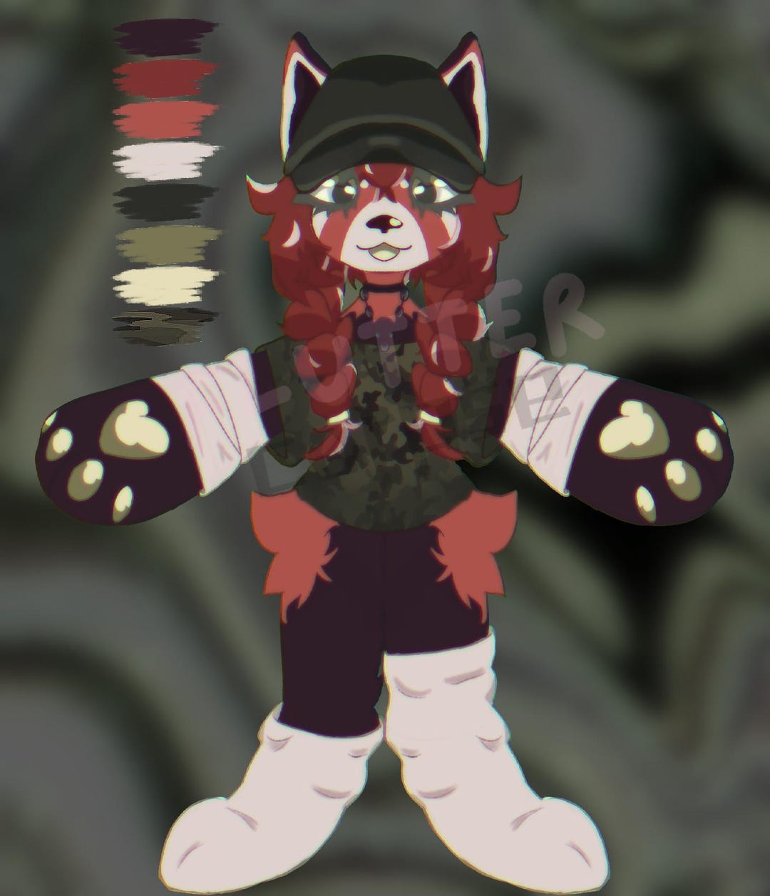 Camo Red Panda Adoptable - Etsy