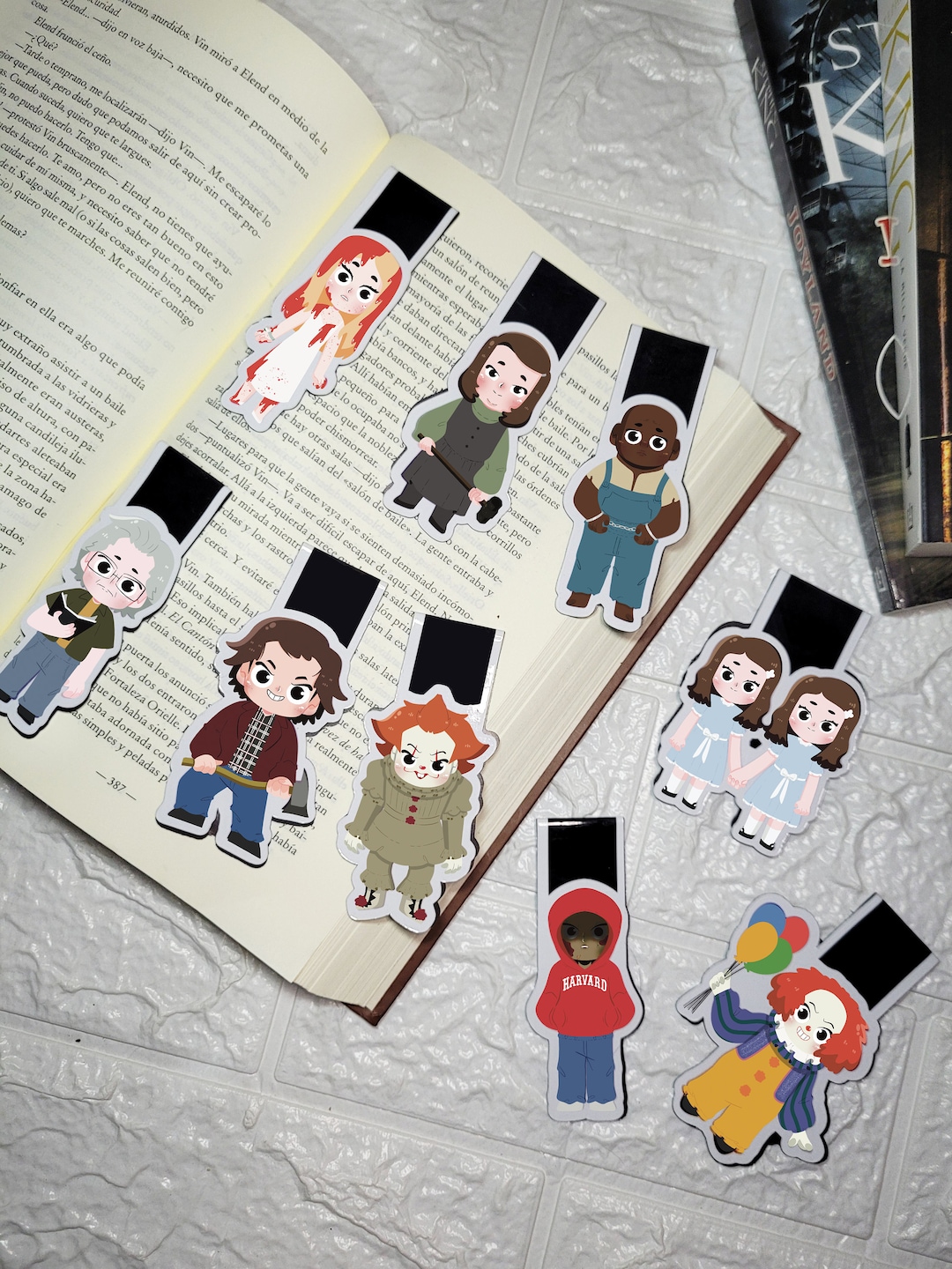Stephen King Magnetic Bookmark Set Bookmark It Misery Cell the Shining ...