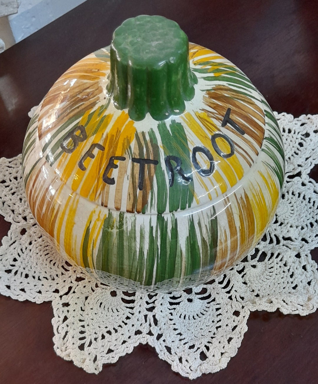 Elan Craft Welsh Pottery Beetroot Jar - Etsy