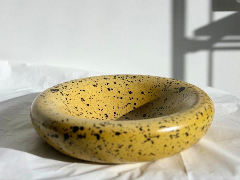 Chunky Bubble Plate, Handmade Ceramic Decorative Plate Vase, Coffee ...