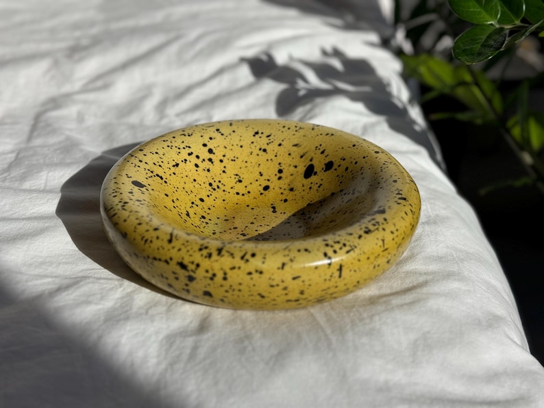 Chunky Bubble Plate, Handmade Ceramic Decorative Plate Vase, Coffee ...