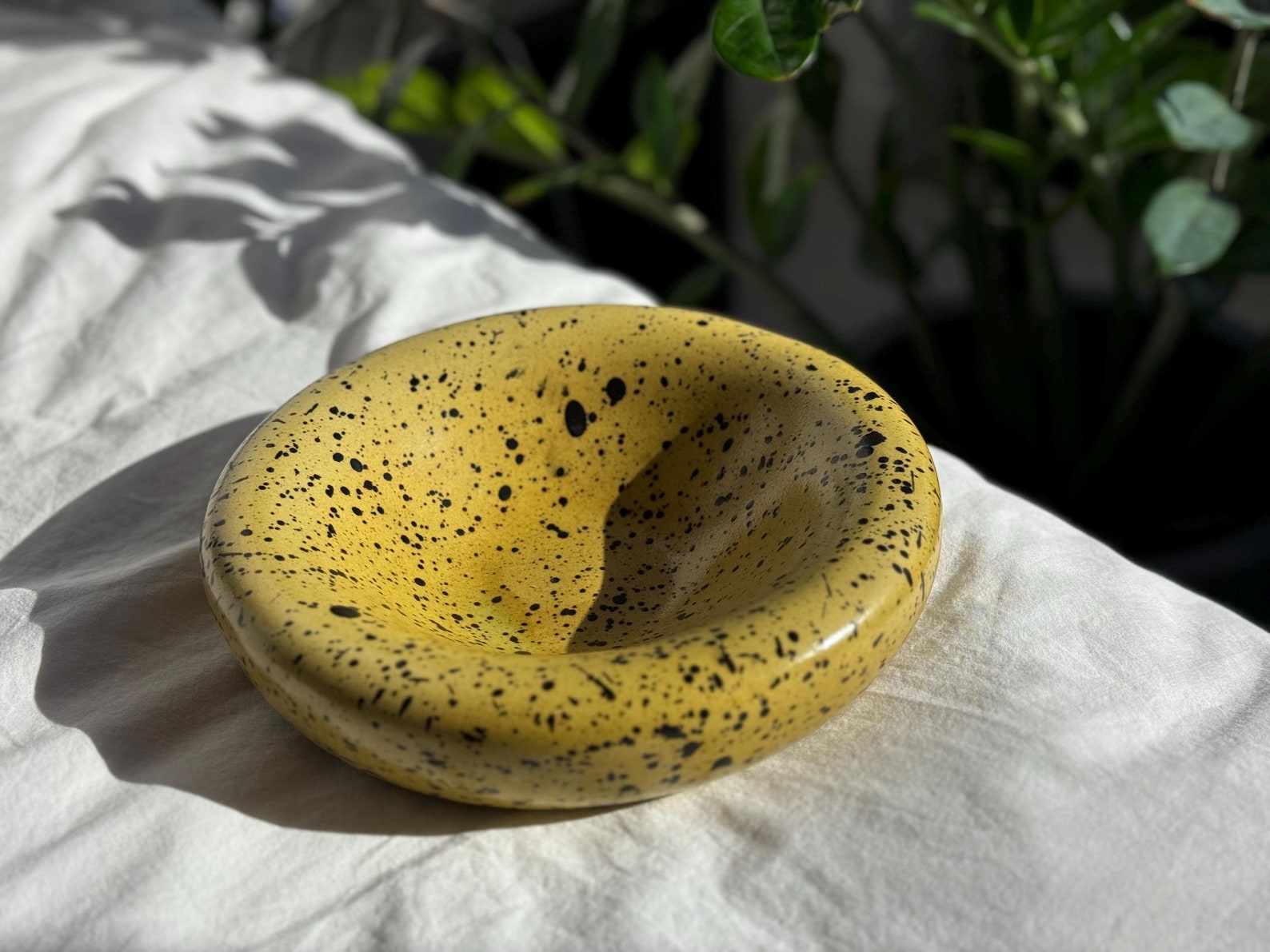 Chunky Bubble Plate, Handmade Ceramic Decorative Plate Vase, Coffee ...