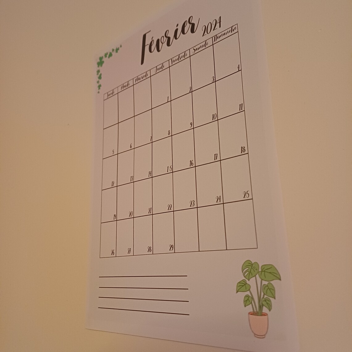 DIGITAL Calendar 2024 Twelve Months of the Year - Etsy