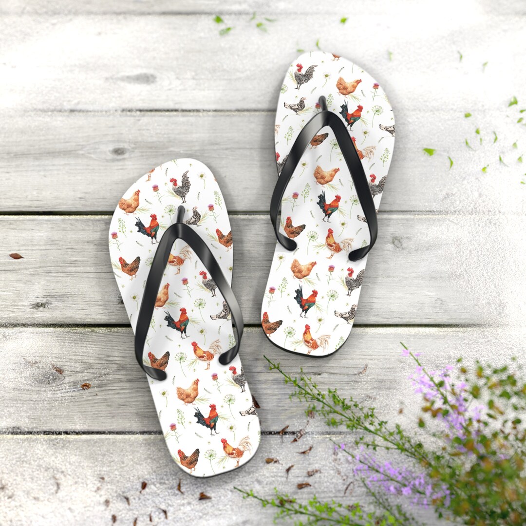 Chicken Flip Flops - Etsy
