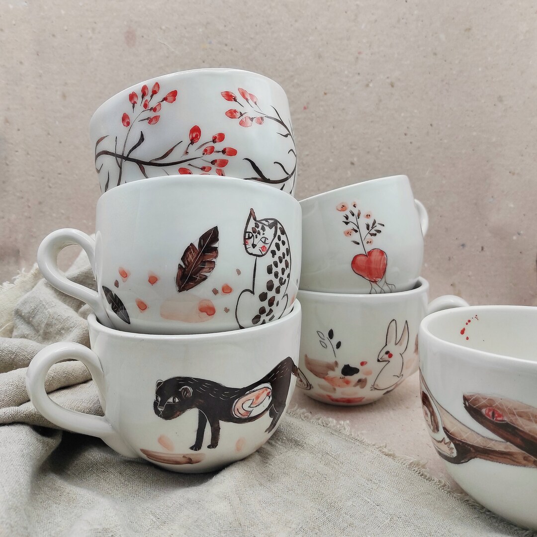 Extra Large Tea Mug / Large Coffee Mug/ Soup Mug/ Cereal Bowl - Etsy