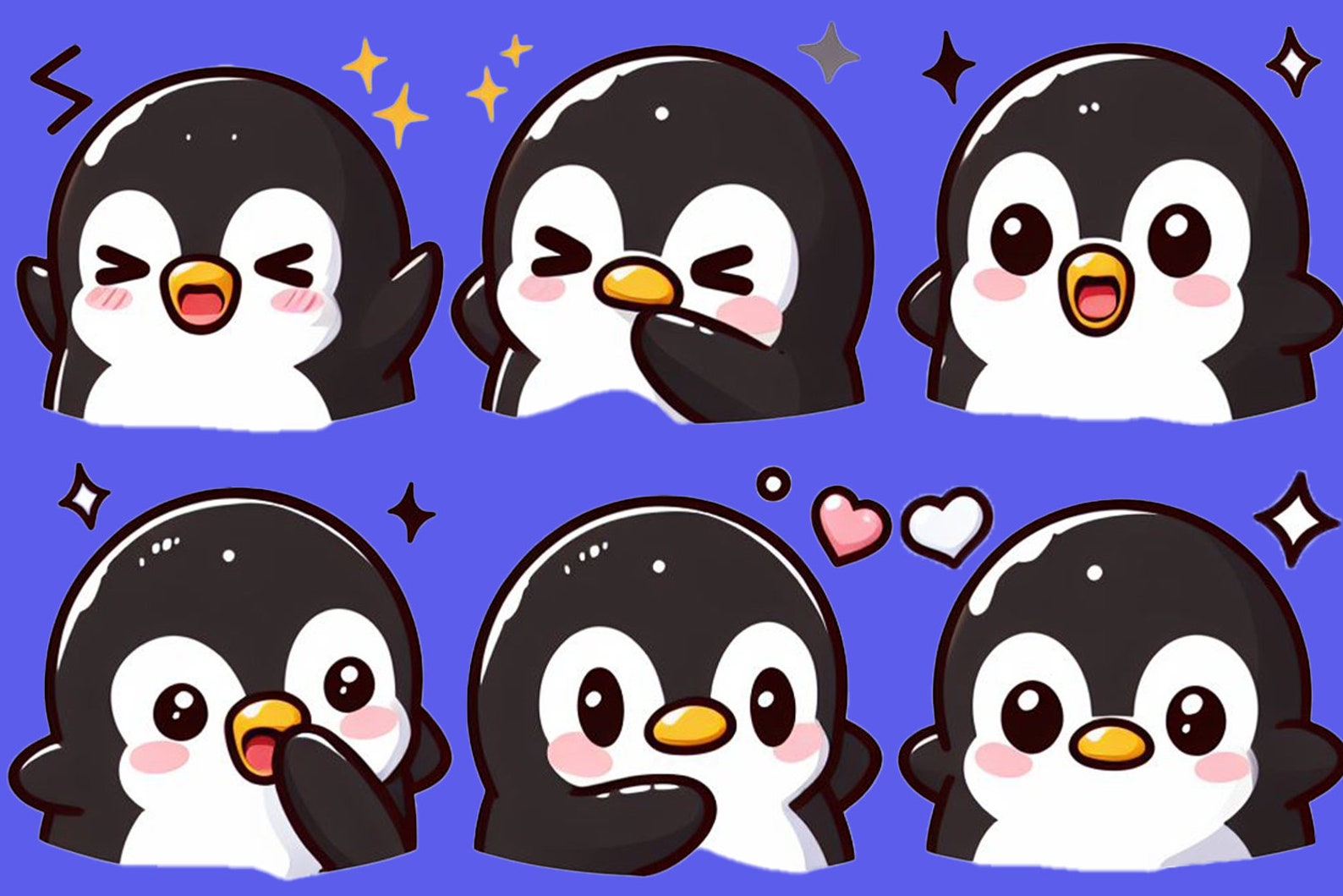 Twitch Emote Set 6 Pieces / Twitch Emotes Pack / Emoji /discord ...