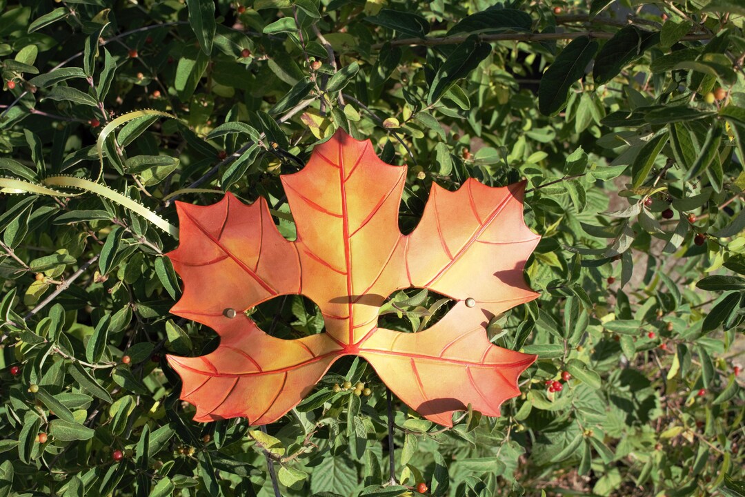 Fall Leaf Mask - Etsy