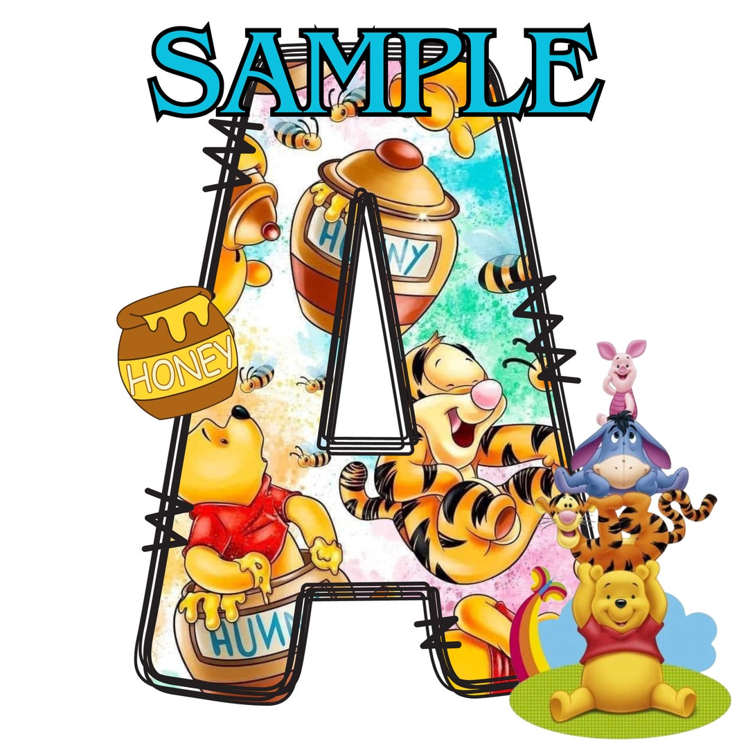 Juego de letras de Winnie the Pooh - Etsy México