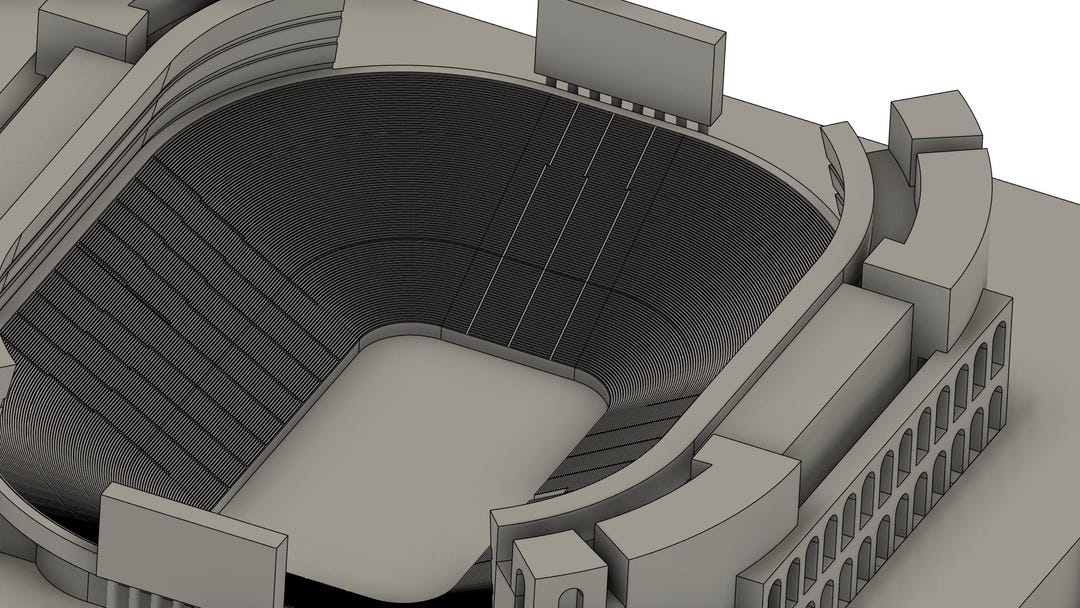 Michigan Football Stadium 3D Model STL File - Etsy