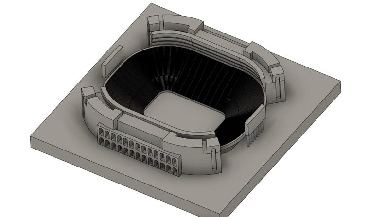 Michigan Football Stadium 3D Model STL File - Etsy