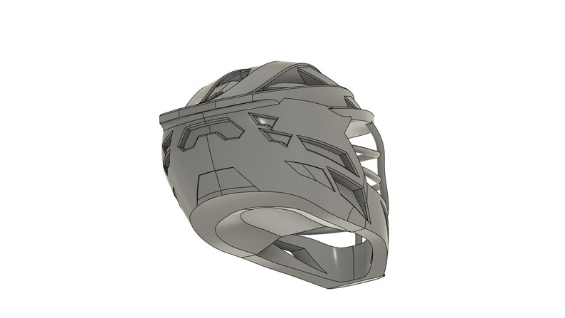 Lacrosse Helmet 3D Model STL File - Etsy