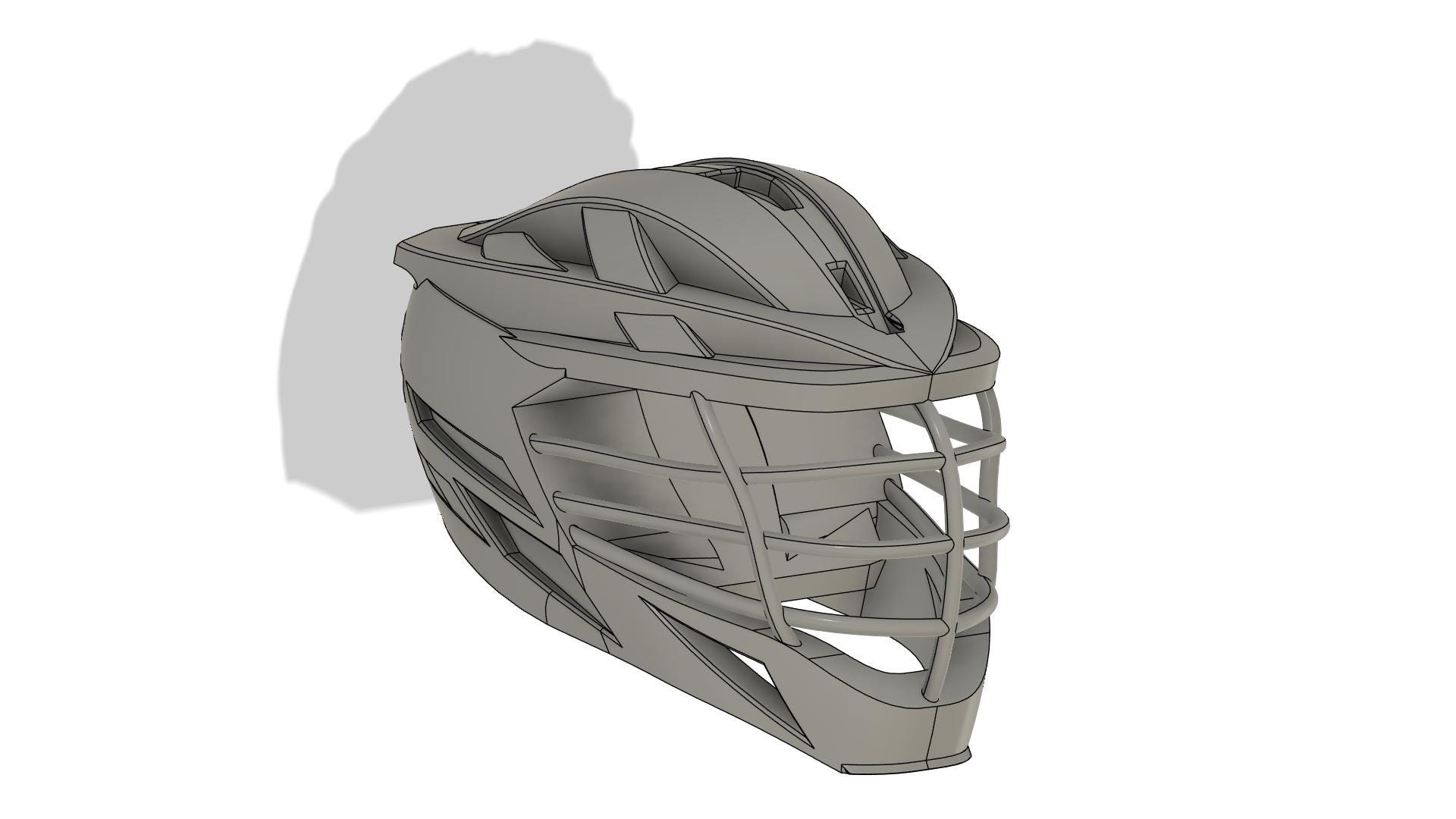 Lacrosse Helmet 3D Model STL File - Etsy