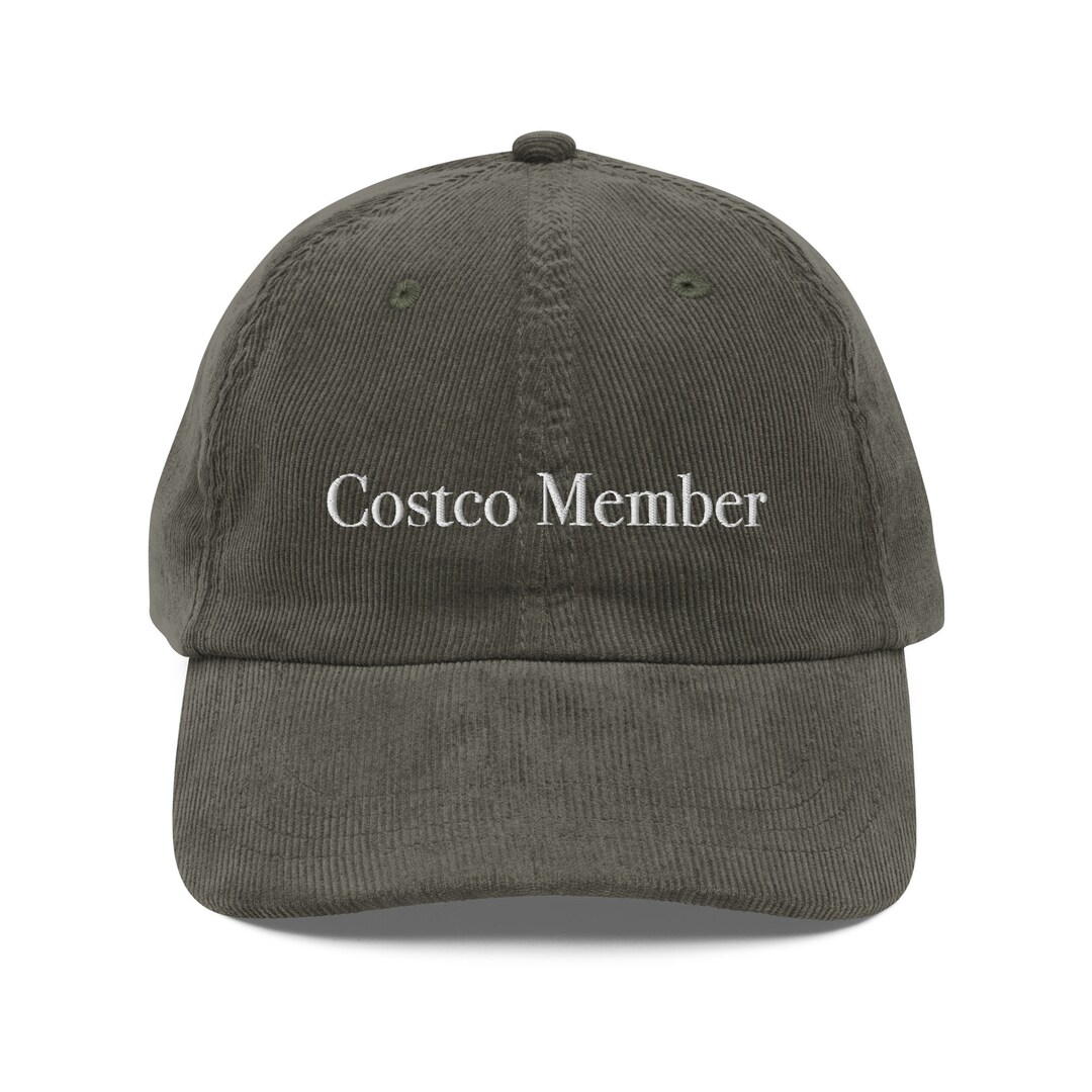 Costco Member Vintage Corduroy Cap | Embroidered Hat, Cotton Hat, Funny ...