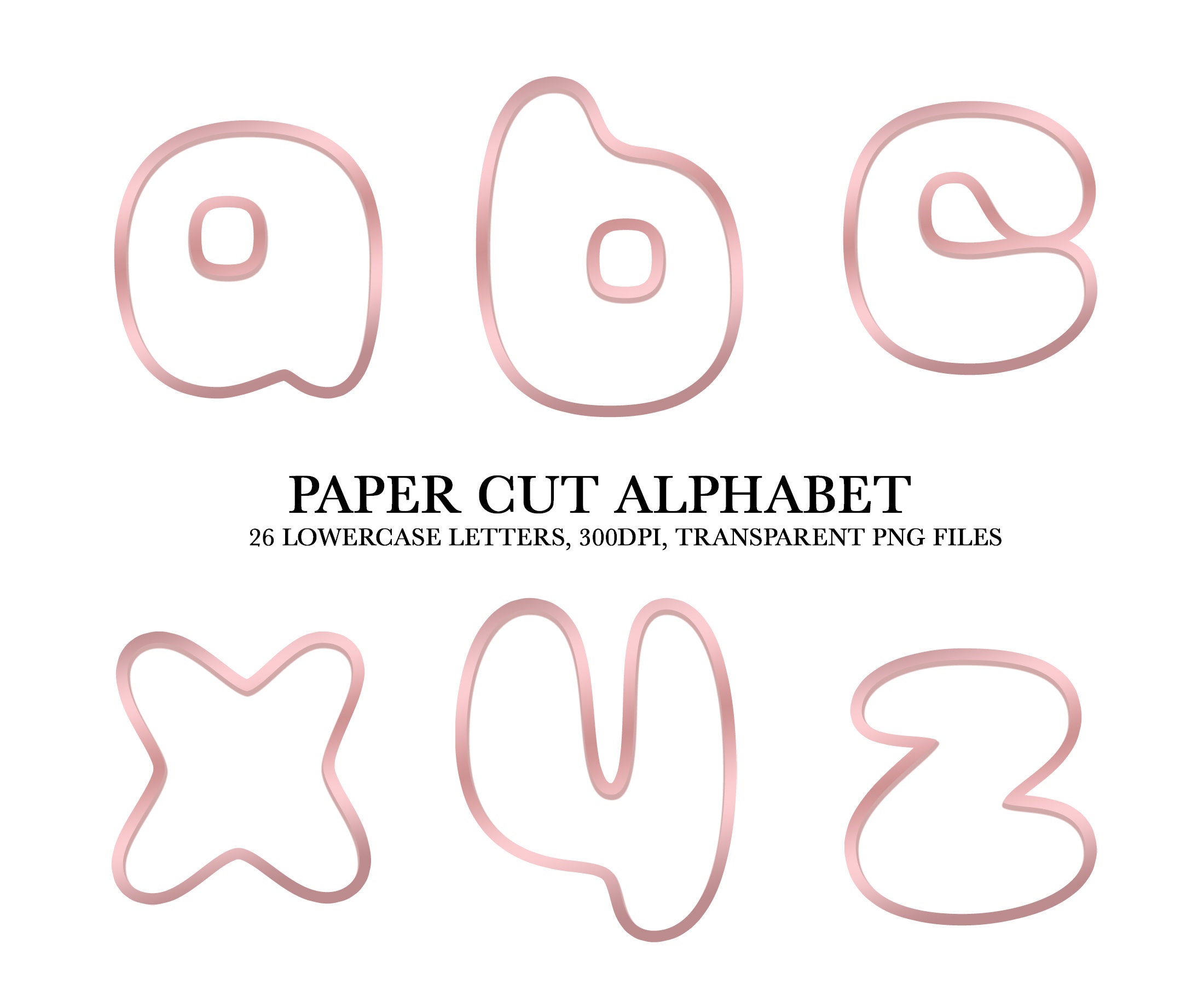 Chrome Letters, A-z Paper Cut Alphabet, PNG, Clipart, Pink Letters ...