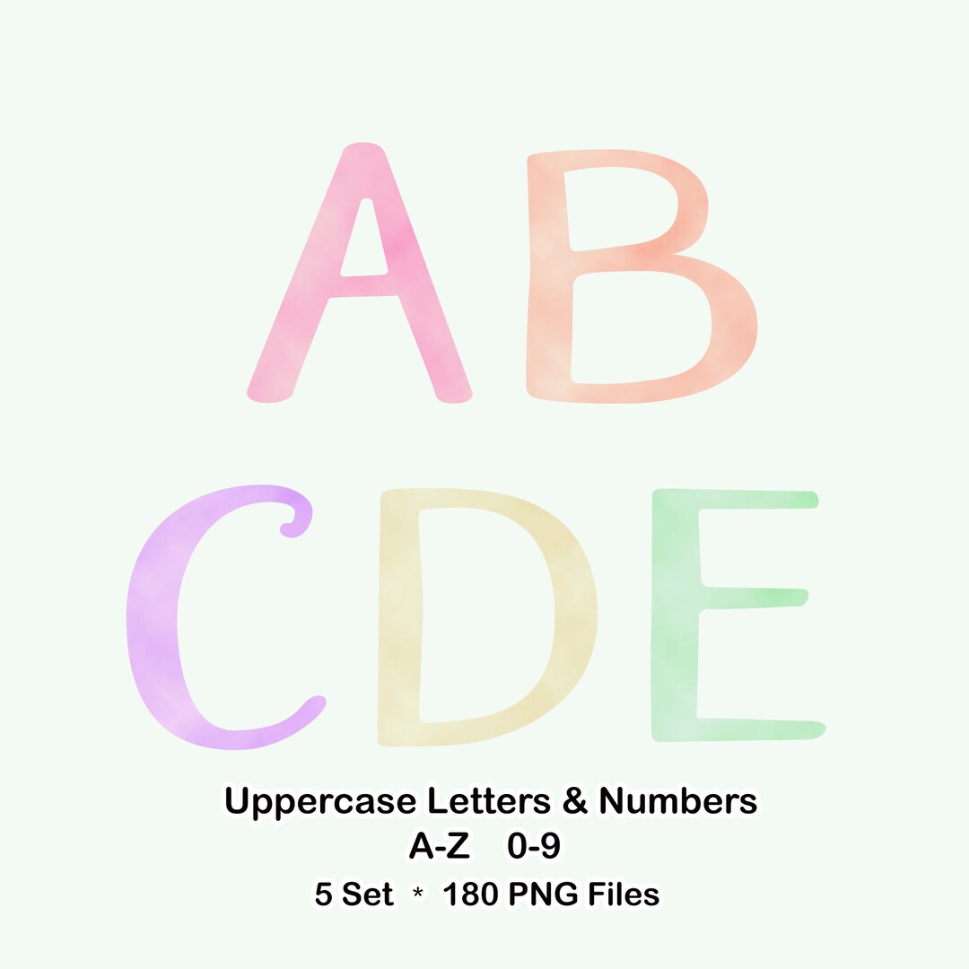 Pink Lemonade Doodle Letters,summer Color Alphabet PNG Bundle,png ...