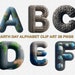 Earth Day Alphabet Clipart, Knit Alphabet, Alphabet PNG, Digital ...