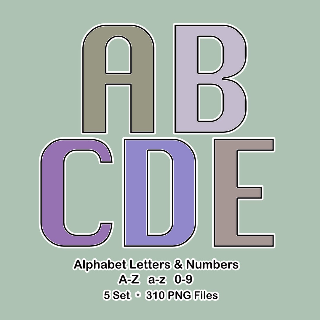 Retro Clips Alphabet Set,png Bundle,png Retro Letters,png Clipart,boho ...