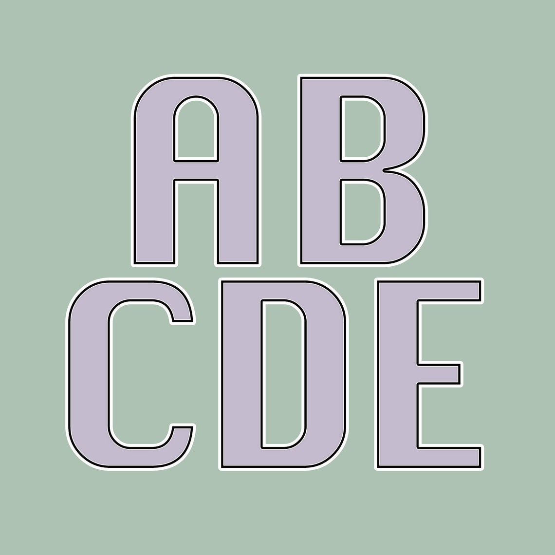 Retro Clips Alphabet Set,png Bundle,png Retro Letters,png Clipart,boho ...